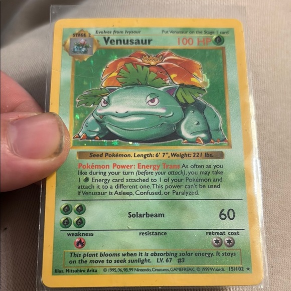 Pokemon | Games | Venusaur Pokmon Card Green Shadowless 512 | Poshmark